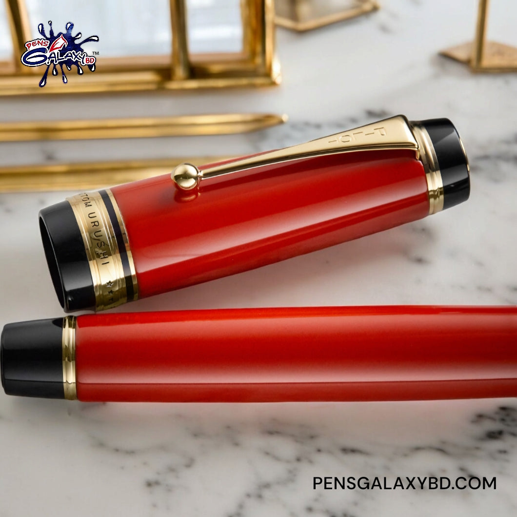 Pilot Custom Urushi Fountain Pen - Vermillion – Pens Galaxy BD
