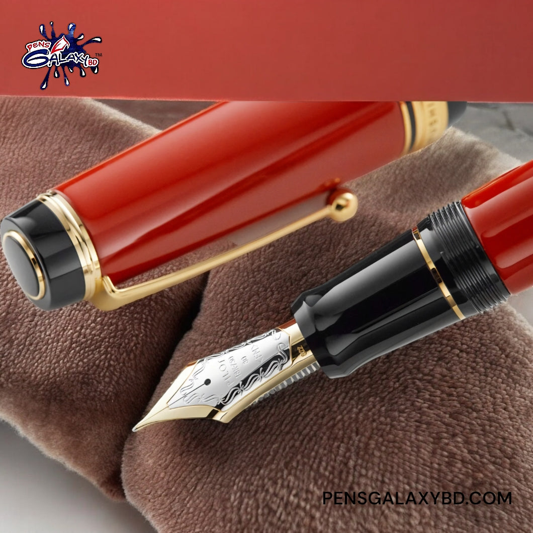 Pilot Custom Urushi Fountain Pen - Vermillion – Pens Galaxy BD