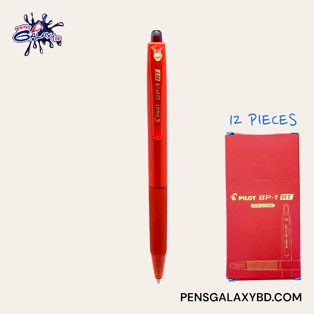 PILOT BP-1-RT Ballpoint Pen - 12 Pieces – Pens Galaxy BD